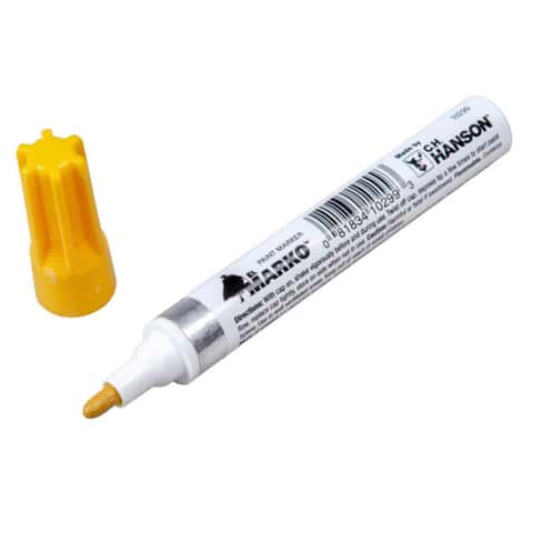 C.H. Hanson El Marko Yellow Valve Tip Paint Marker 1 pk Mfr# 10299 ...