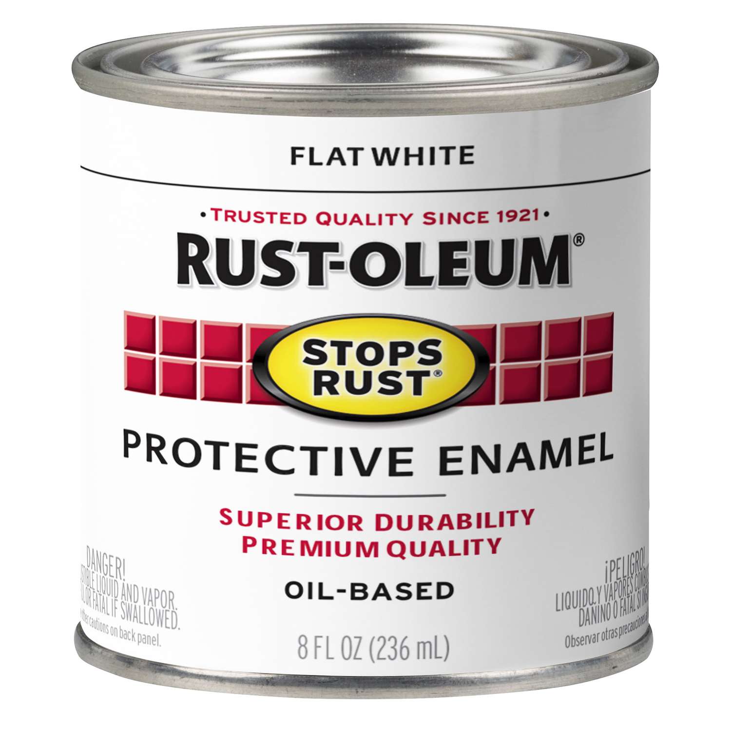 Rust-Oleum Stops Rust Indoor and Outdoor Flat White Oil-Based Enamel ...