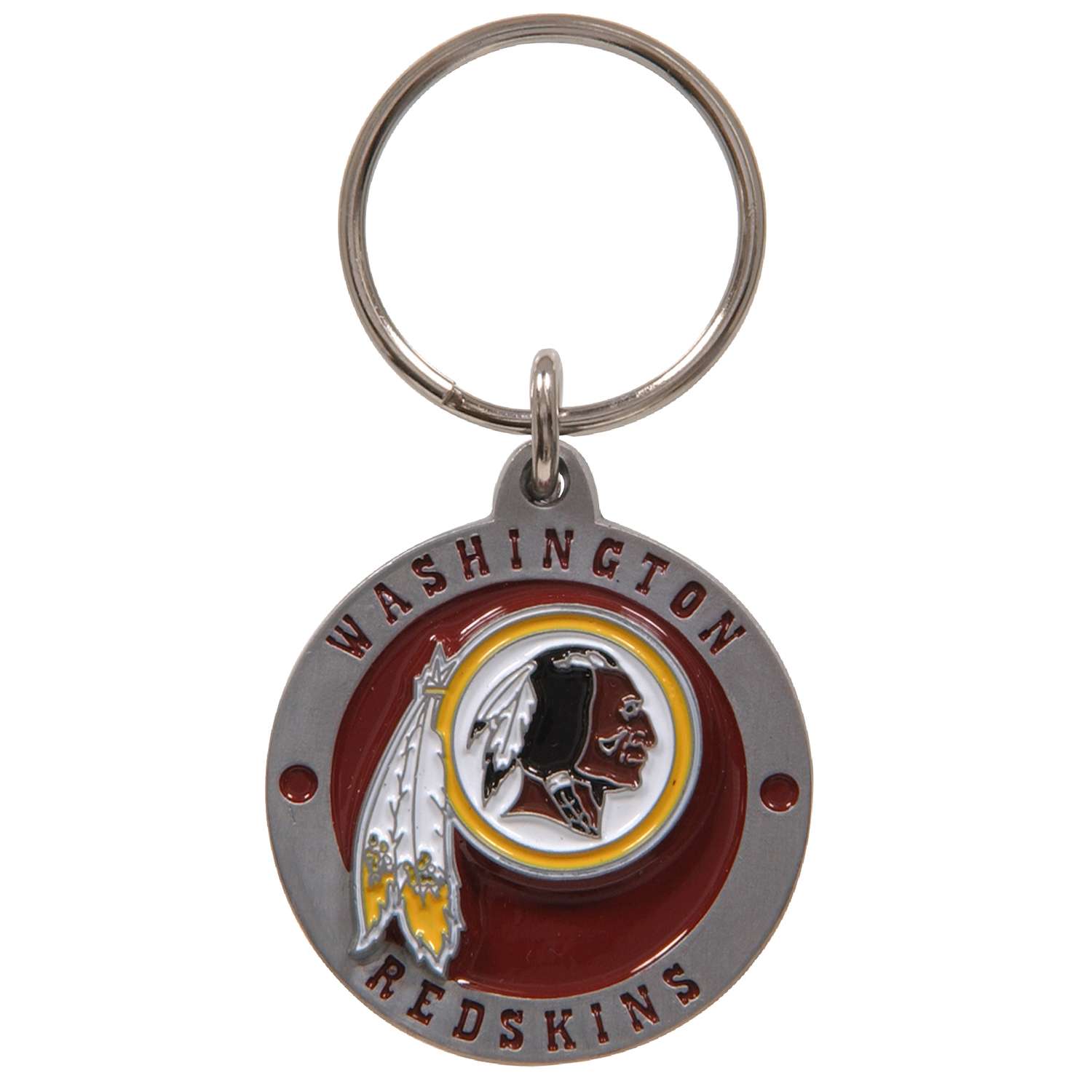 Hillman Washington Redskins Metal Silver Decorative Key Chain - Ace ...