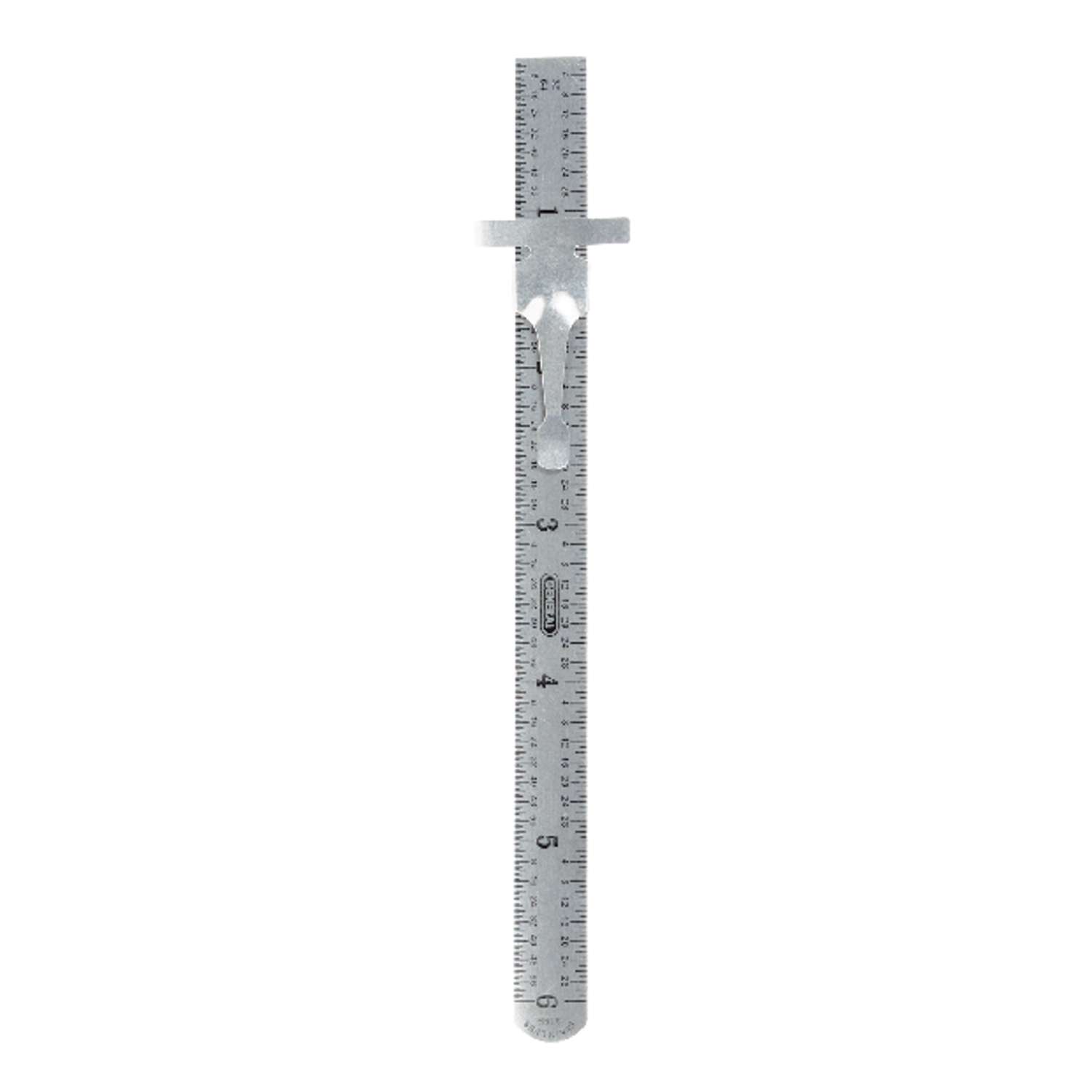 General 6 in. L X 1/2 in. W Stainless Steel Precision Rule Metric - Ace ...