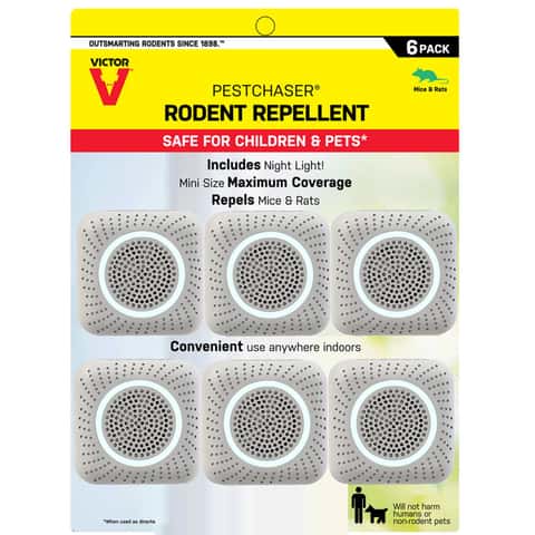 Victor PestChaser Plug-In Electronic Pest Repeller For Rodents 6 pk Mfr ...