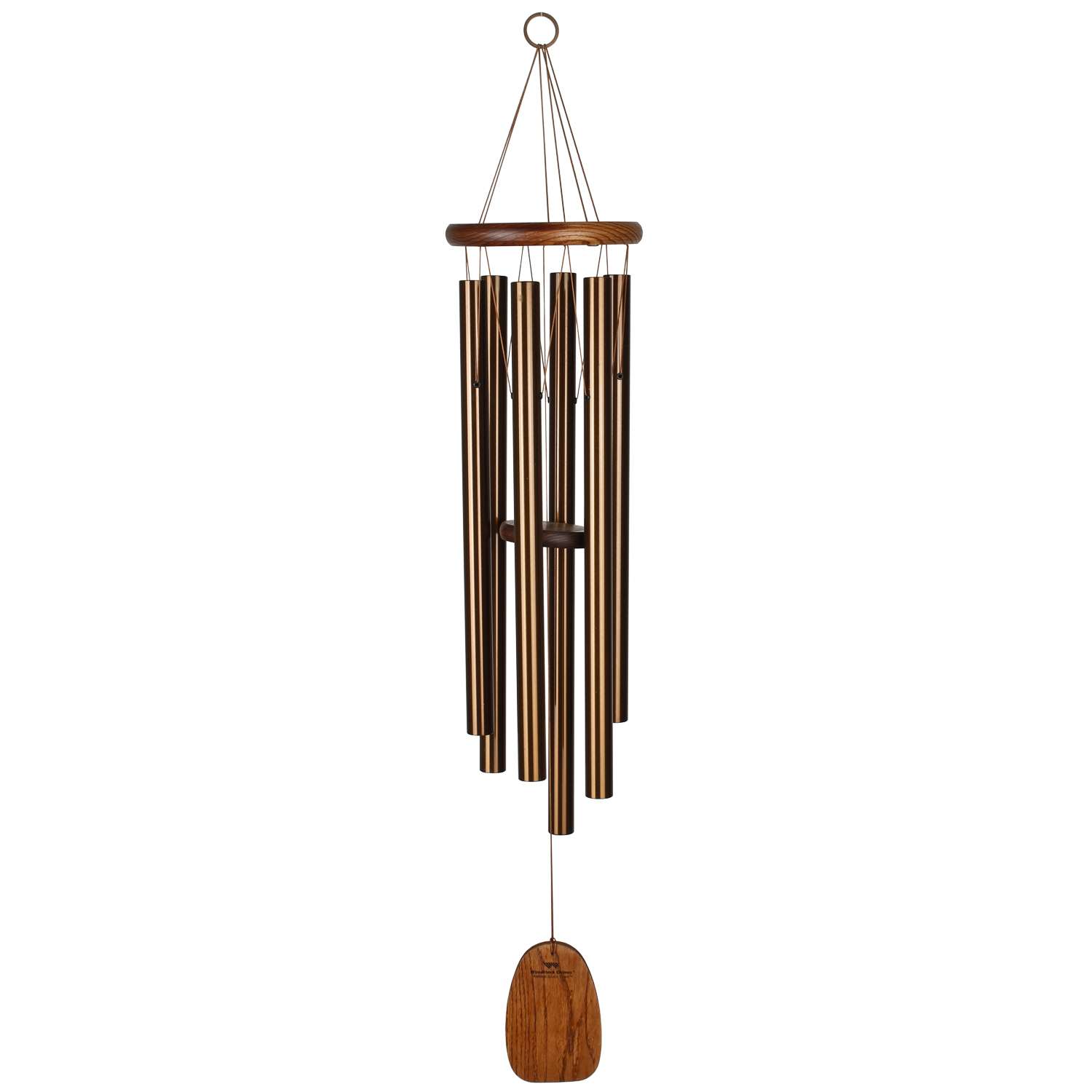 Woodstock Chimes Signature Collection Bronze Aluminum/Wood 40 in. Wind ...