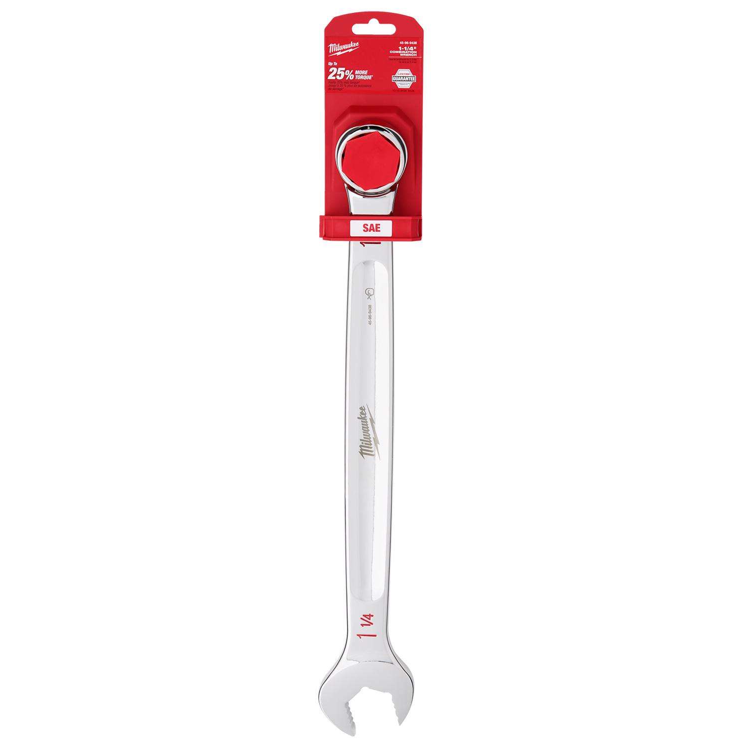Milwaukee 1-1/4 in. X 1-1/4 in. 12 Point SAE Combination Wrench 1 pc ...