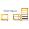 DeWalt 48 in. H X 50 in. W X 18 in. D Yellow Steel Storage Rack - Ace ...