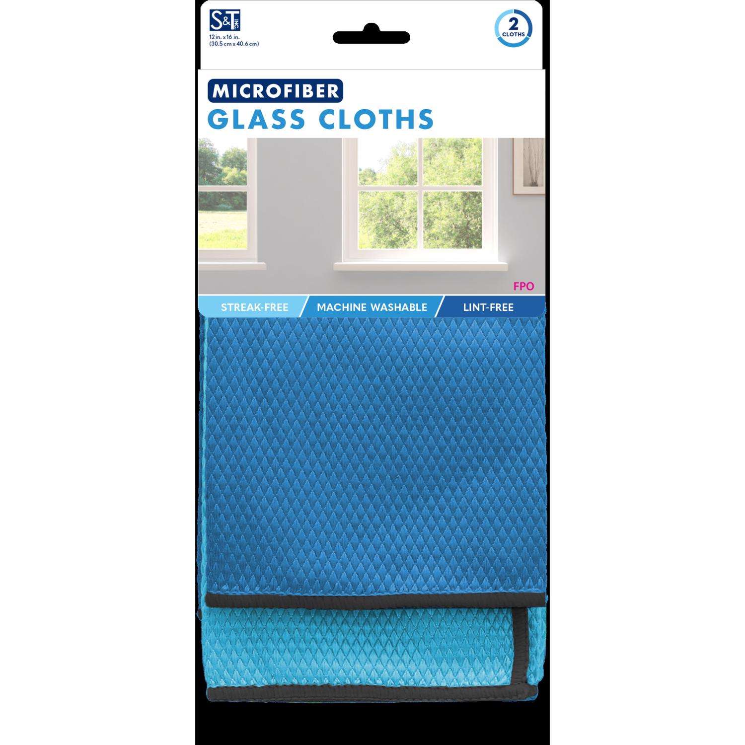 Schroeder & Tremayne Microfiber Cleaning Cloth 12 in. W X 16 in. L 2 pk ...