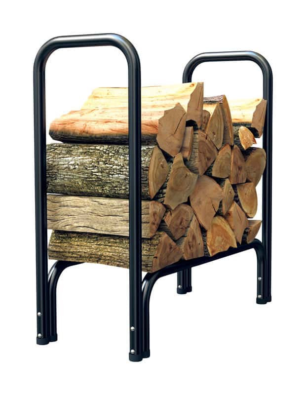 Panacea Black Powder Coated Steel Log Rack - Ace Hardware