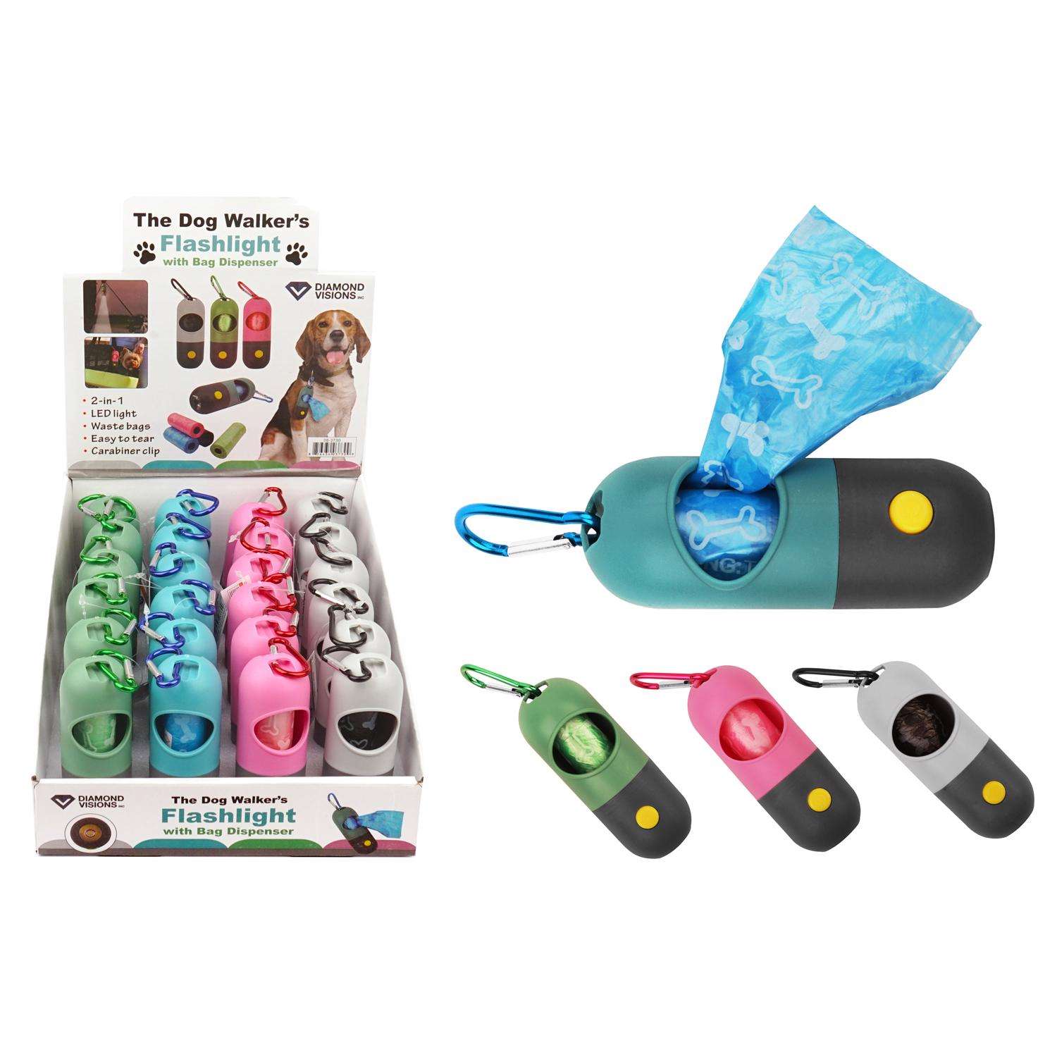 Diamond Visions The Dog Walker's Assorted LED Flashlight with Bag ...