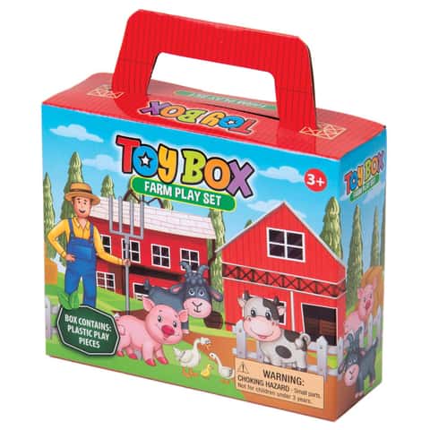 Playmaker Toys Toy Box Farm Play Set Plastic Assorted - Ace Hardware