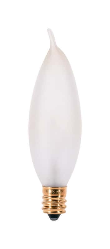 Satco 25 W CA9 Chandelier Incandescent Bulb E12 (Candelabra) Soft White ...
