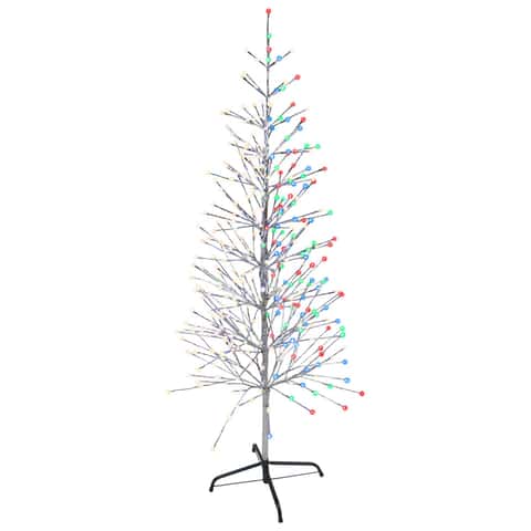 Celebrations Platinum LED Multi Twig Tree 5 ft. Yard Decor - Ace Hardware