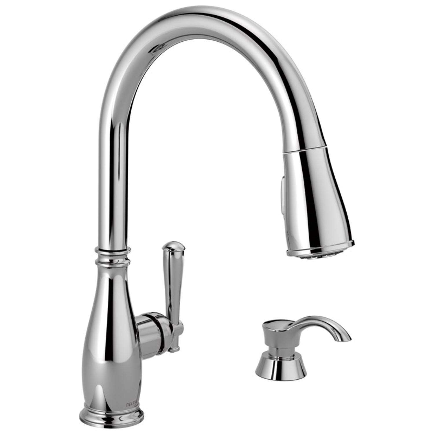 Delta Charmaine One Handle Chrome Pull-Down Kitchen Faucet - Ace Hardware