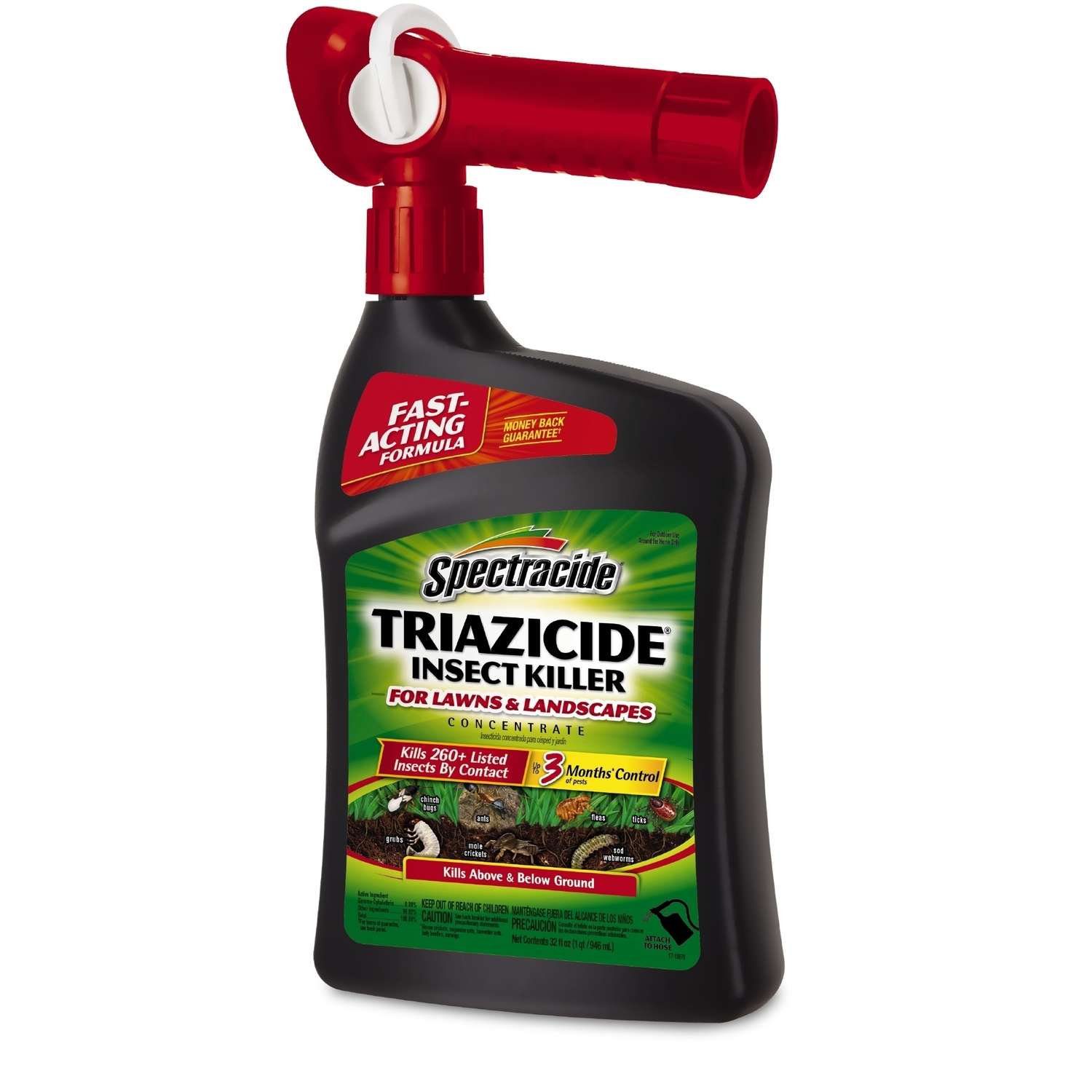 Spectracide Triazicide For Lawns Liquid Concentrate Insect Killer 32 oz ...