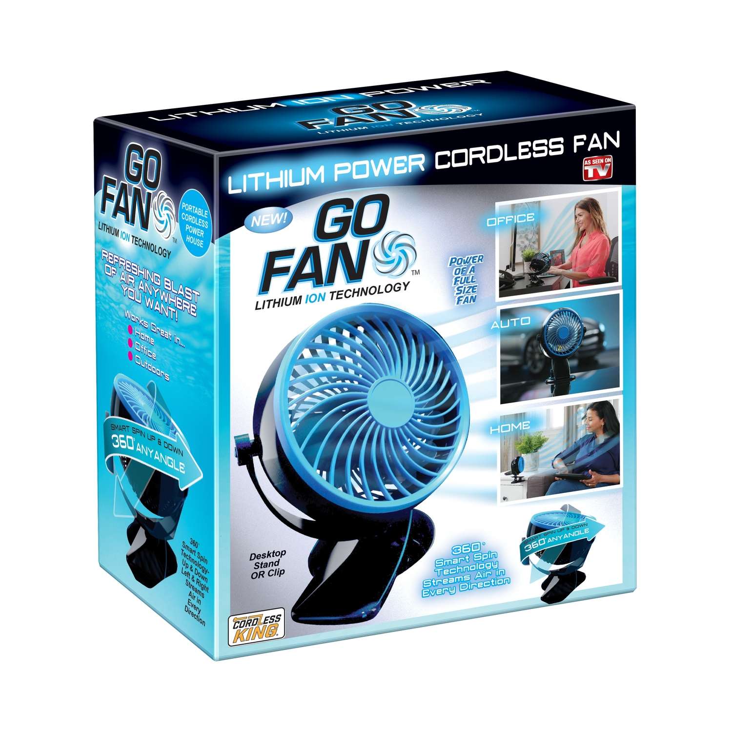 Go Fan Cordless Rechargeable Fan Plastic 1 pk - Ace Hardware