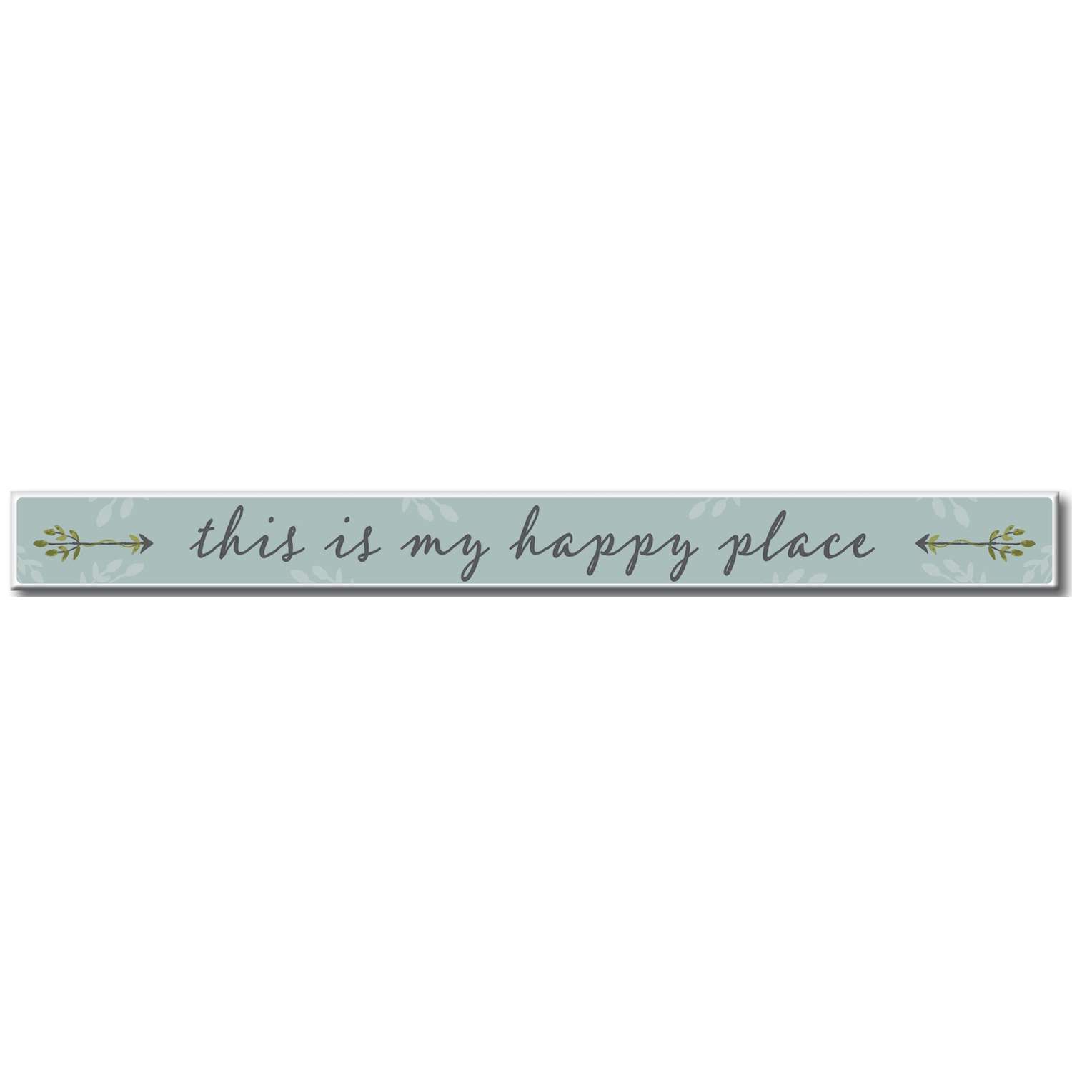 My Word! 1.5 in. H X .05 in. W X 16 in. L Green/Gray Wood Skinnies Sign ...