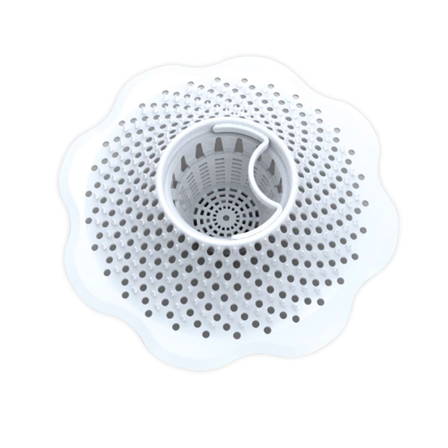 Ace White Plastic Hair Snare Drain Cover - Ace Hardware