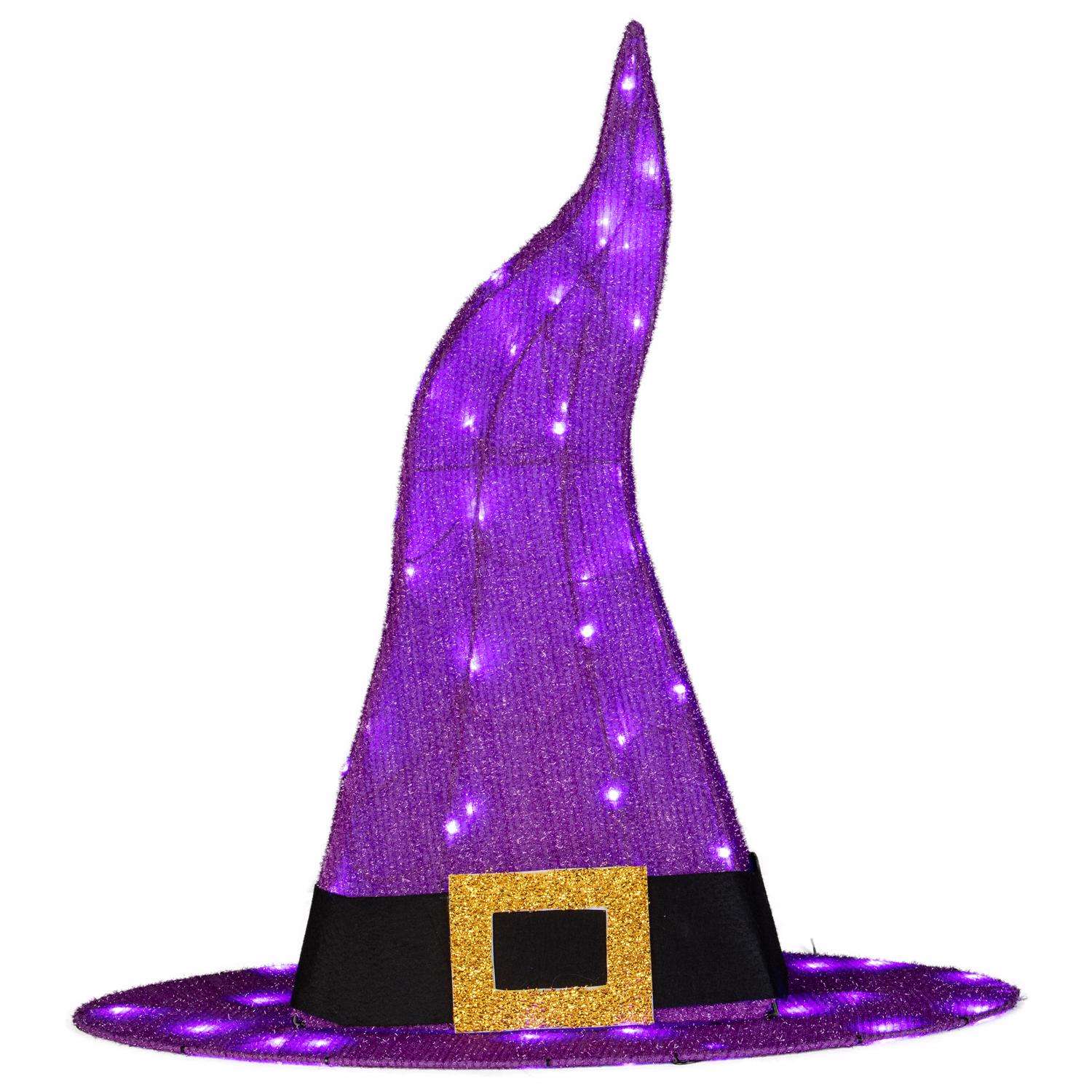 Gemmy Purple 50 ct 30 in. LED Prelit Witch Hat Yard Decor - Ace Hardware