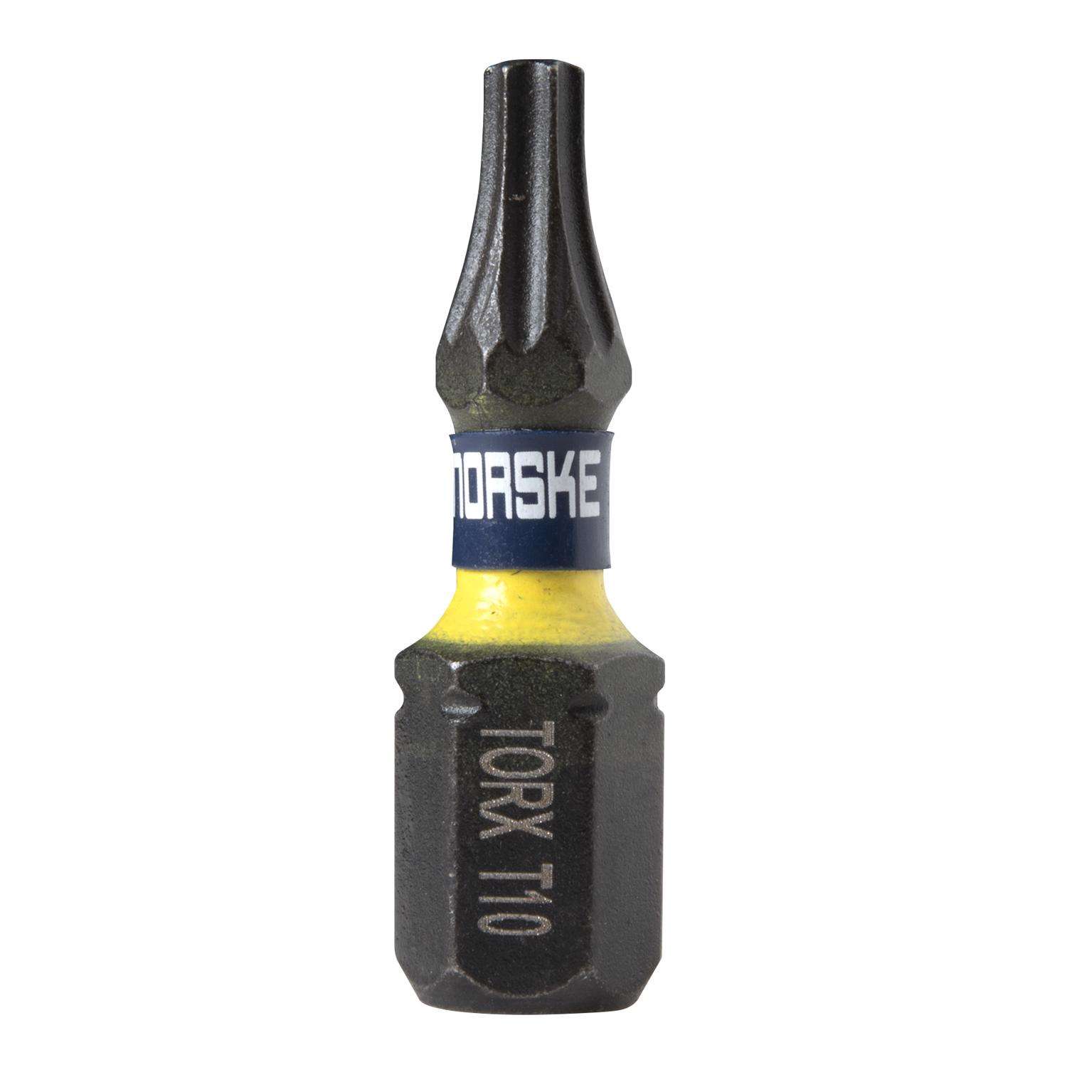 Norske Torx T10 X 1 in. L Impact Torsion Bit S2 Tool Steel 1 each Mfr ...