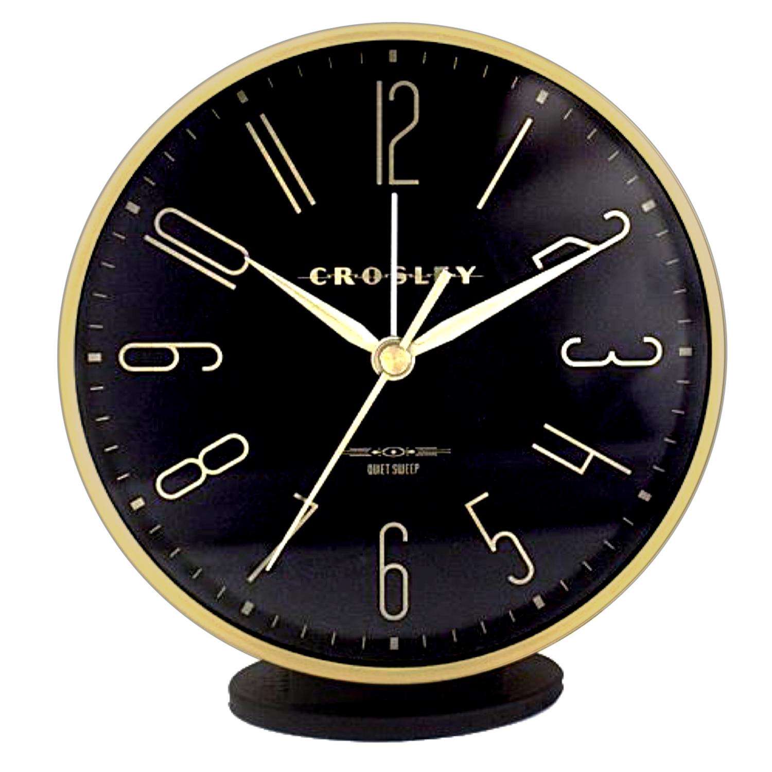 Crosley 5 in. Black Alarm Clock Analog Battery Operated - Ace Hardware