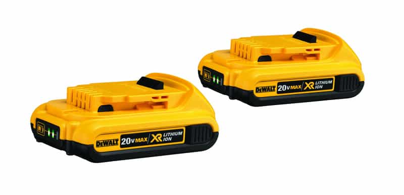 DeWalt 20V MAX XR 20 volt 2 Ah Lithium-Ion Compact Battery Combo Pack 2 ...