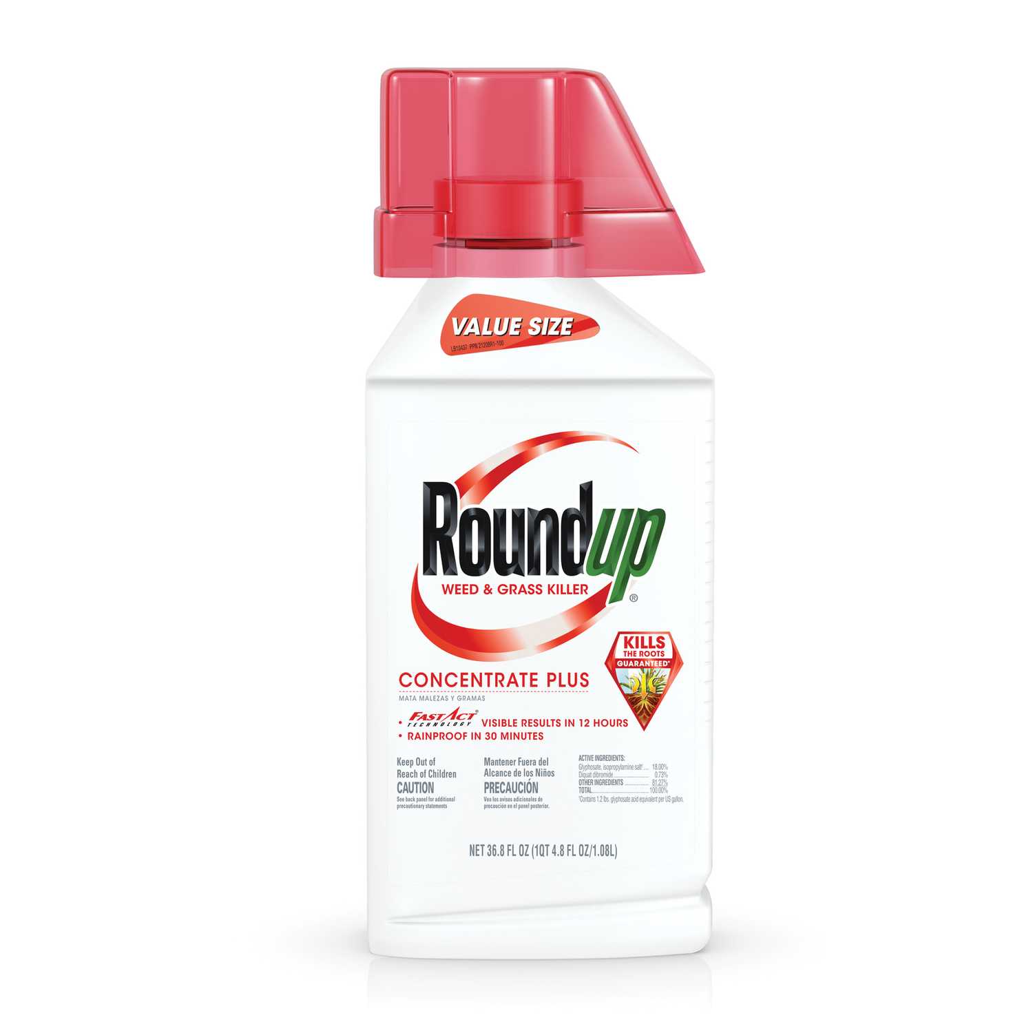 Roundup Concentrate Weed and Grass Killer 36.8 oz. - Ace Hardware