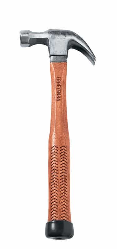 Craftsman 16 oz. Curve Claw Hammer High Carbon Steel Head Hickory ...