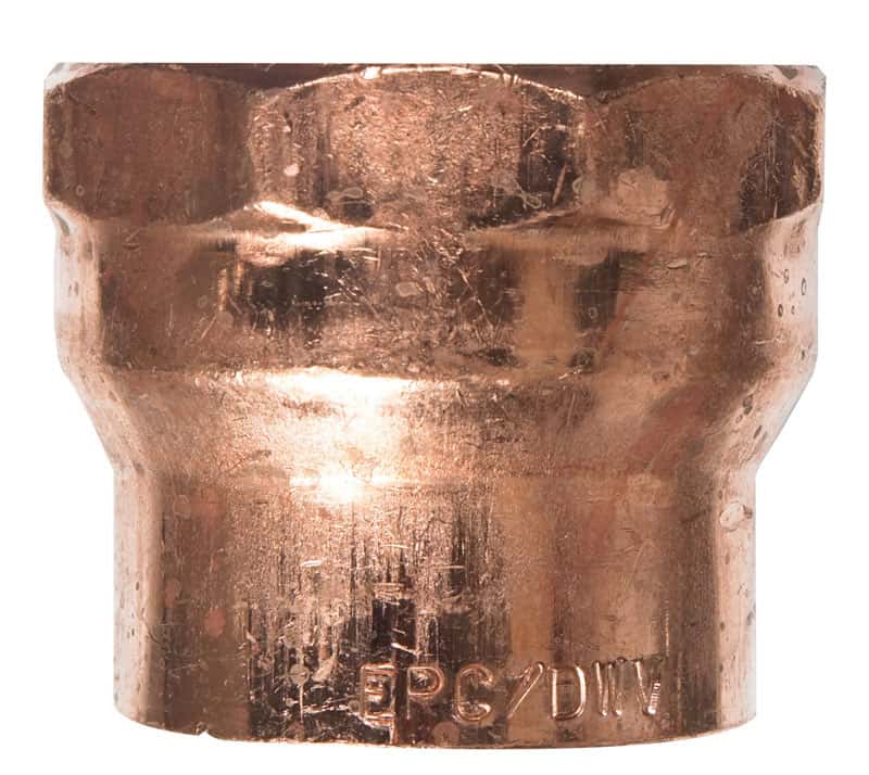 Nibco 1-1/2 in. Copper X 1-1/2 in. D FPT Copper DWV Pipe Adapter 1 pk ...