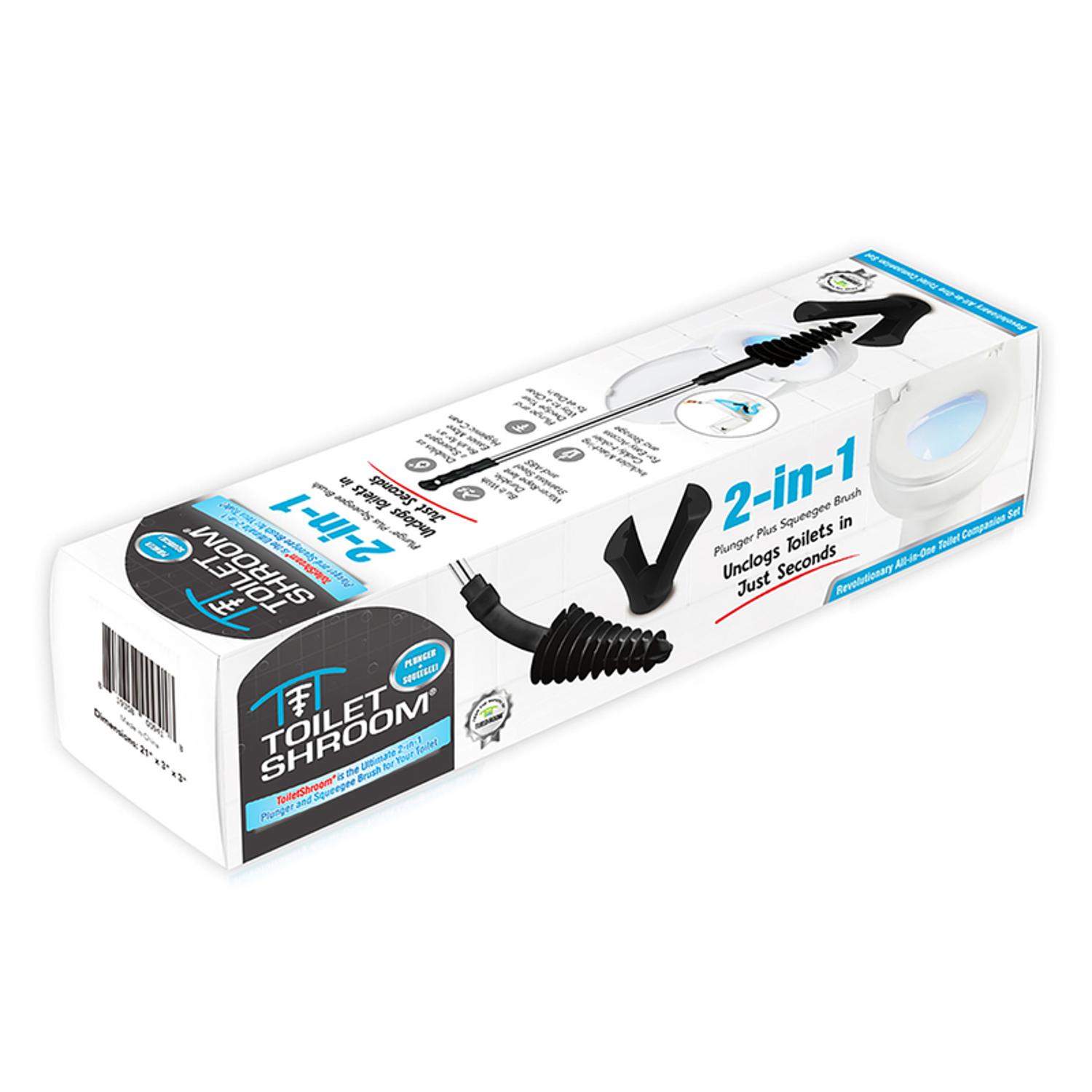 ToiletShroom Toilet Plunger with Holder 21 in. L X 3 in. D - Ace Hardware