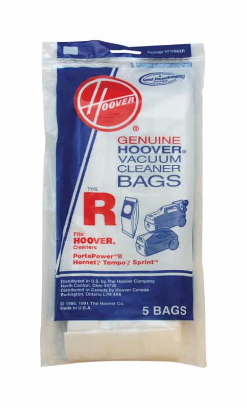 Hoover Vacuum Bag For Fits Hoover Sprint and Tempo Portable Canister 5 ...