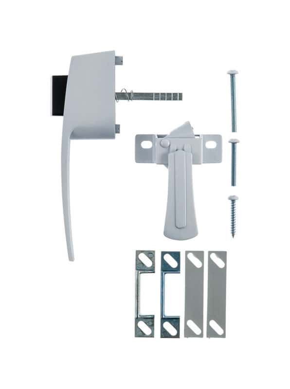 Ace White White Steel Push Button Latch 1 pk - Ace Hardware