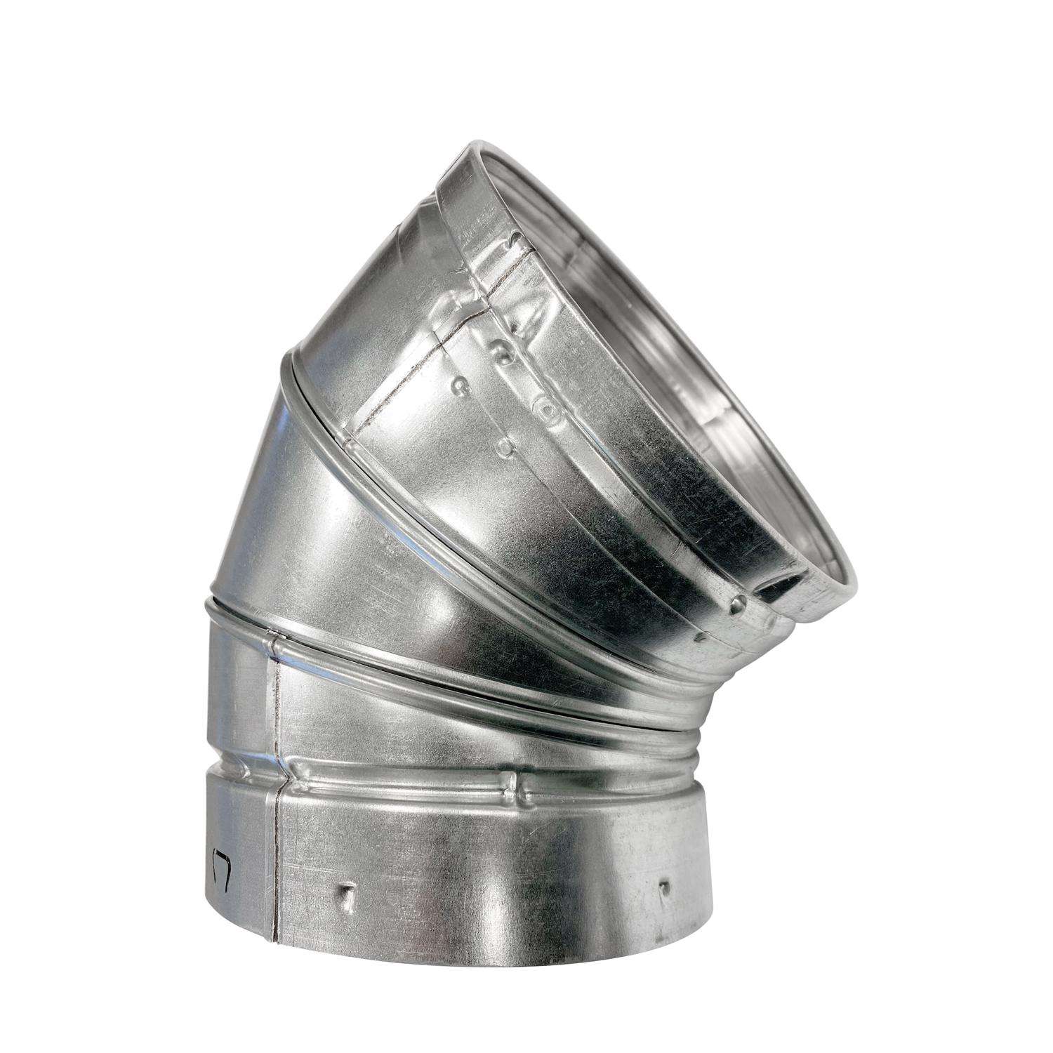 Selkirk 3 in. D X 9.56 in. L Aluminum/Galvanized Steel Stove Pipe Elbow ...