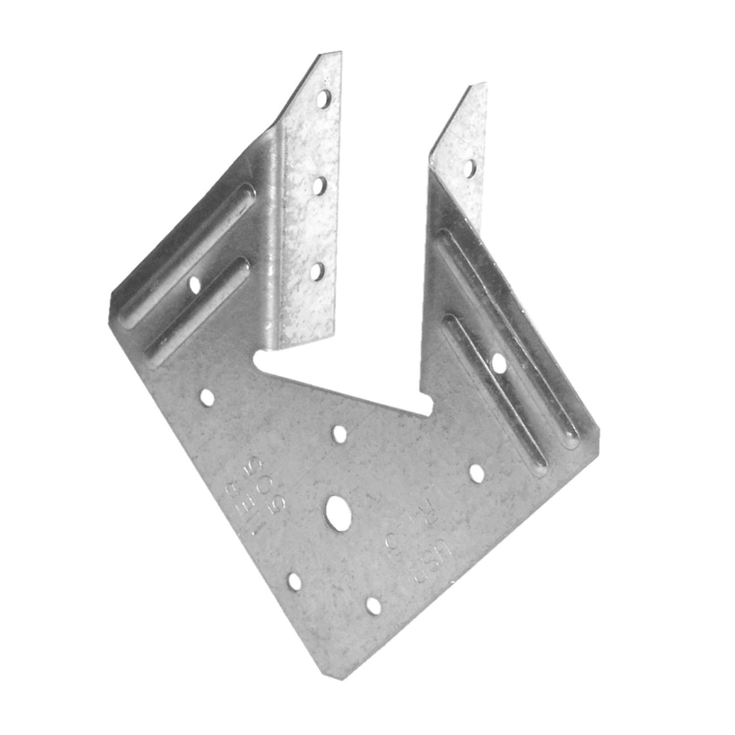 MiTek 5.25 in. H X 1.56 in. W X 2.62 in. L Galvanized Steel Tie Plate ...