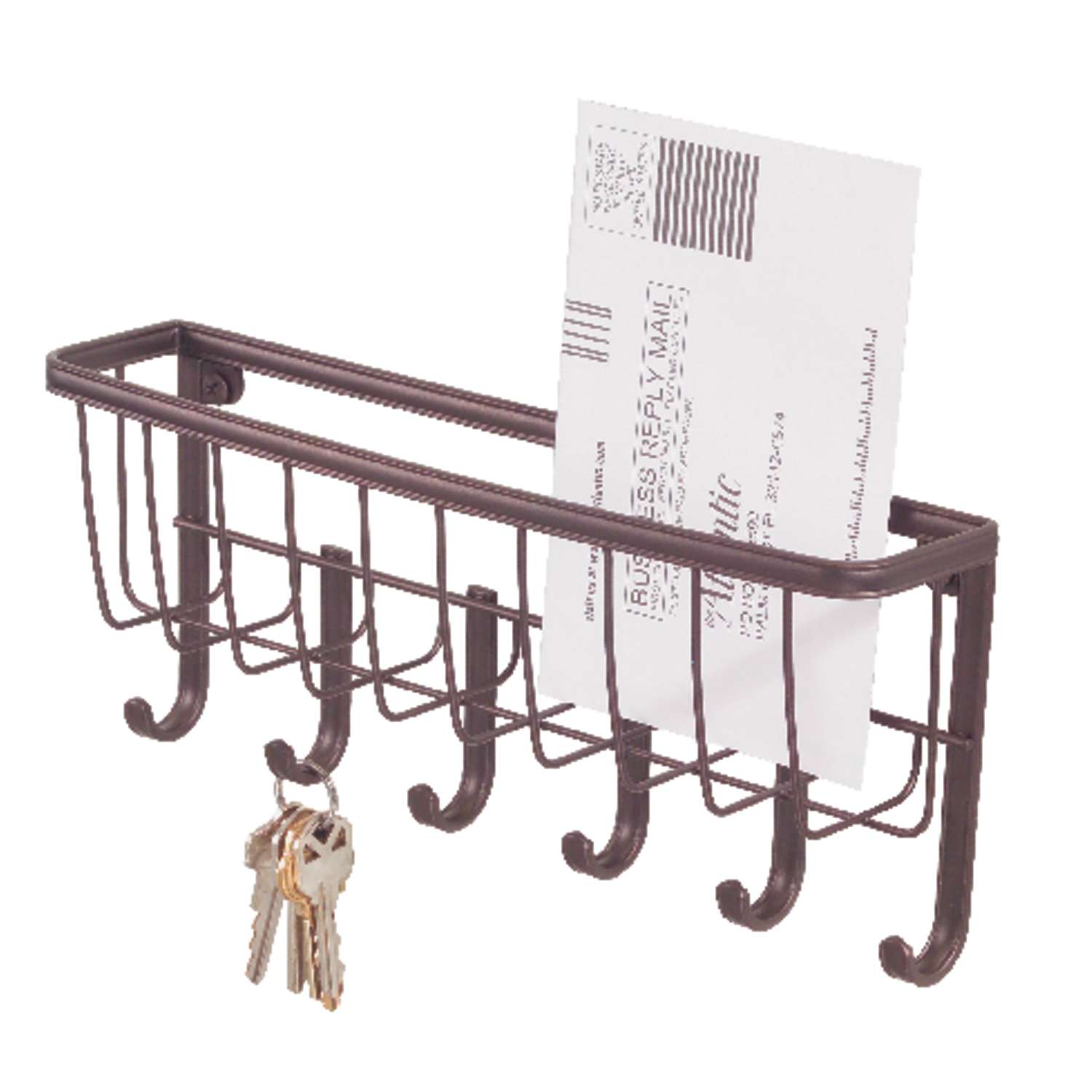 iDesign Yark 10-3/4 in. L Bronze Brown Metal Small Key Rack 1 pk Mfr ...