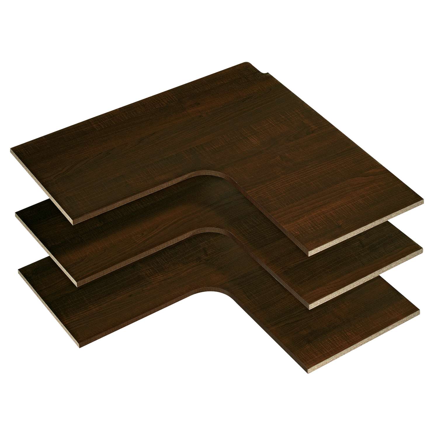 Easy Track 30 in. W X 30 in. D Truffle Wood Corner Shelf - Ace Hardware