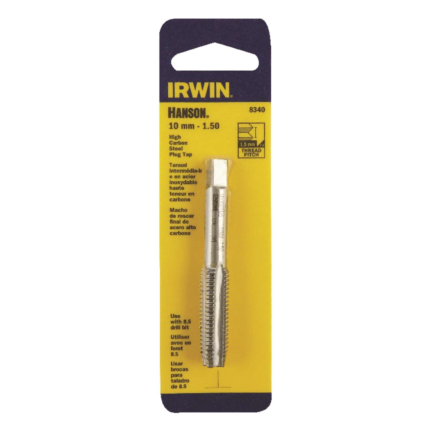 Irwin Hanson High Carbon Steel Metric Plug Tap 10 - 1.50 mm 1 pc - Ace ...