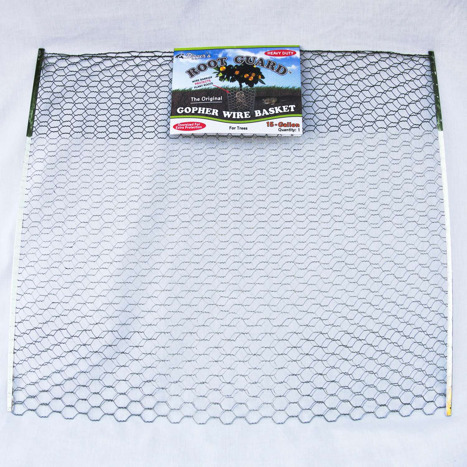 Digger's Root Guard 27.75 in. H X 25 in. W X 0.2 in. D Silver Coated ...