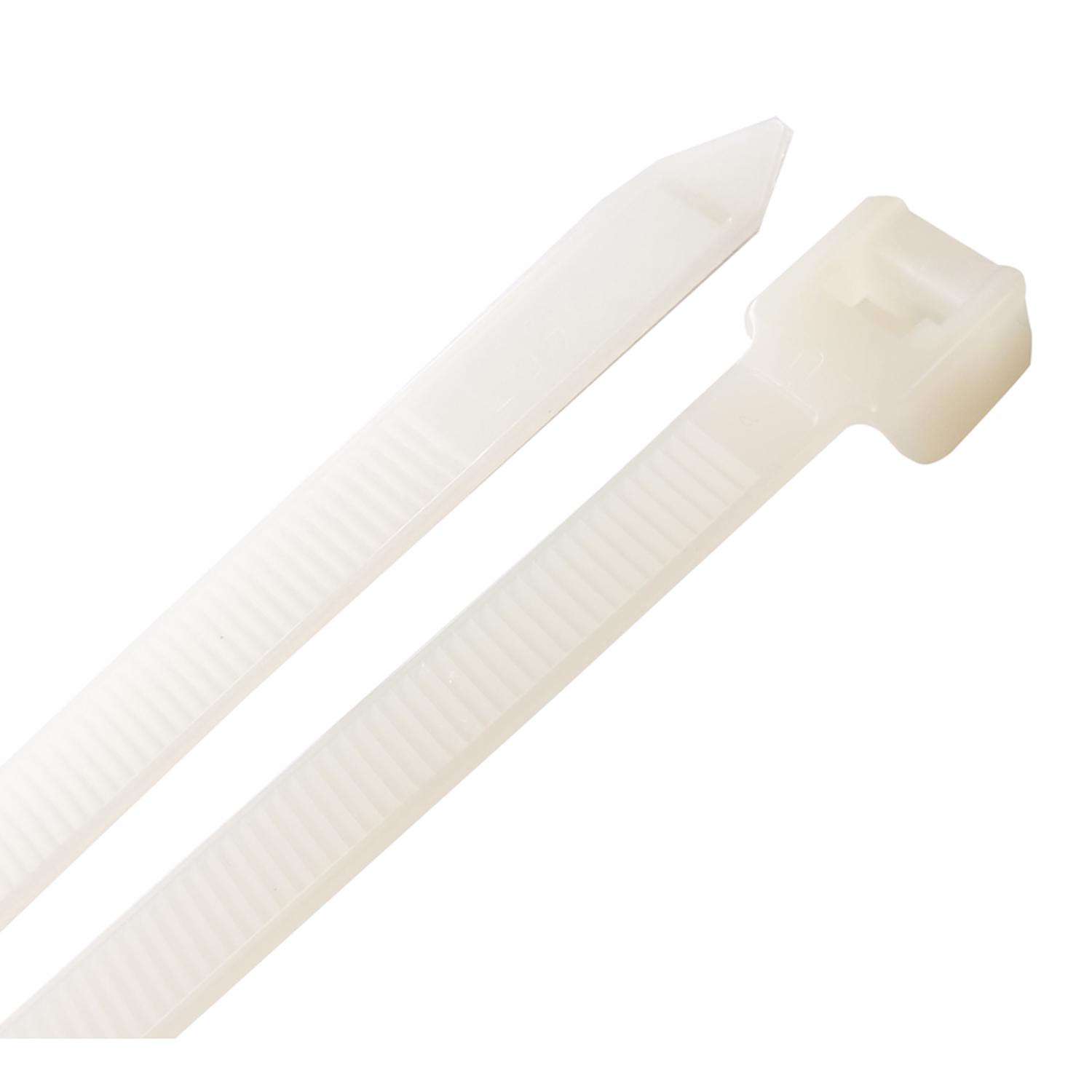 Steel Grip 18 in. L White Cable Tie 10 pk - Ace Hardware