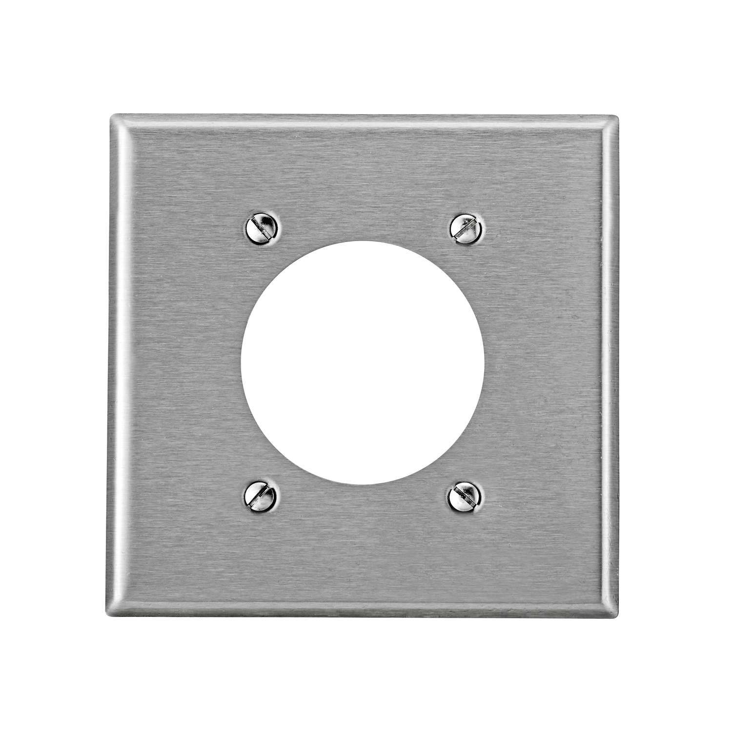 Leviton Silver 2 gang Stainless Steel Outlet Wall Plate 1 pk - Ace Hardware