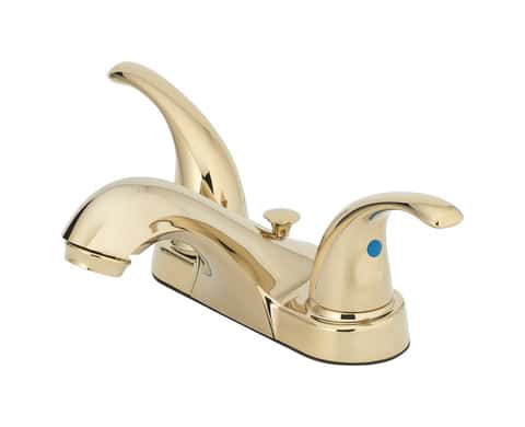 OakBrook Brass Two-Handle Bathroom Sink Faucet 4 in. - Ace Hardware