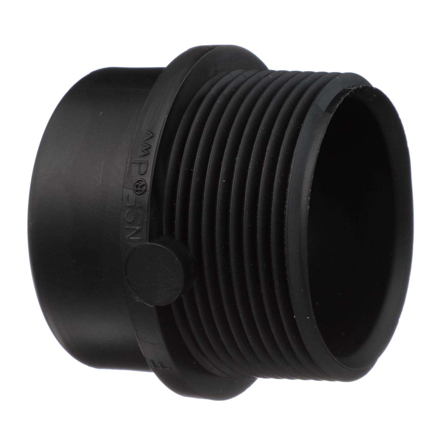 Charlotte Pipe 1-1/2 in. MPT X 1-1/2 in. D Hub ABS Adapter - Ace Hardware
