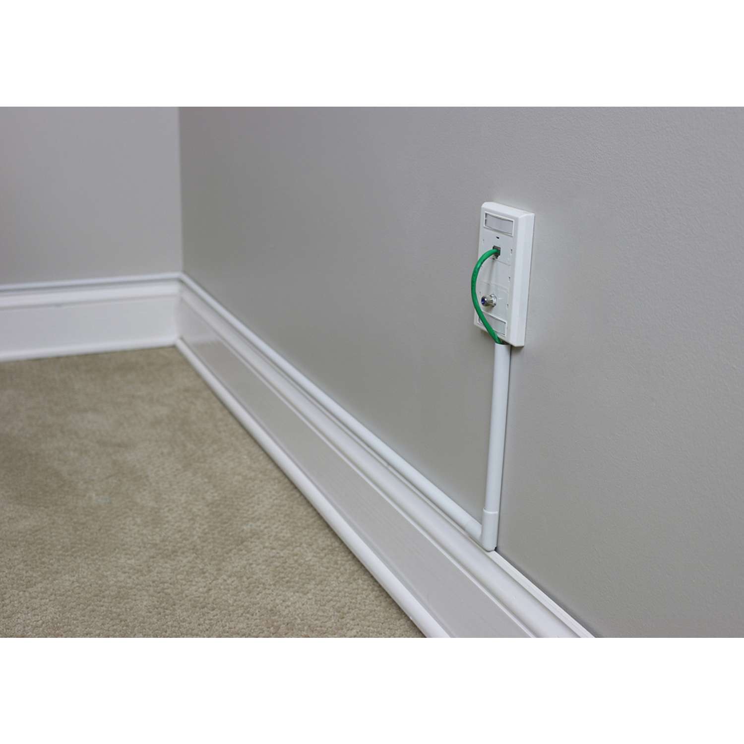 Wiremold Cordmate 9 ft. L White Plastic Cord and Cable Organizer Kit ...