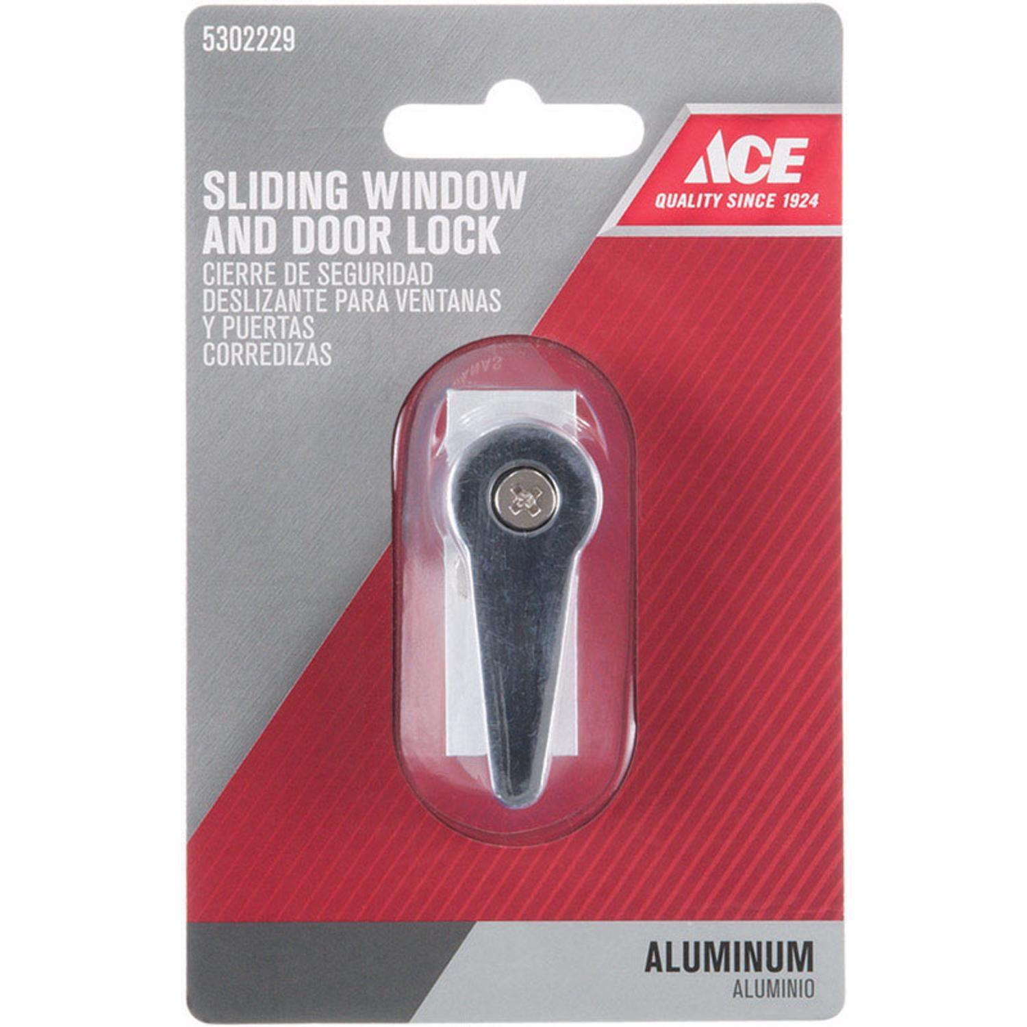 Ace Aluminum Indoor Sliding Door Lock Mfr# 01-3835-440 - Ace Hardware