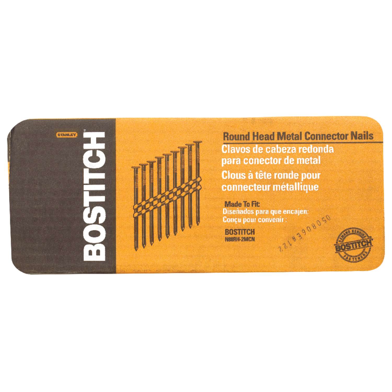 Bostitch 1-1/2 in. 10 Ga. Straight Strip Metal Connector Nails 21 deg ...