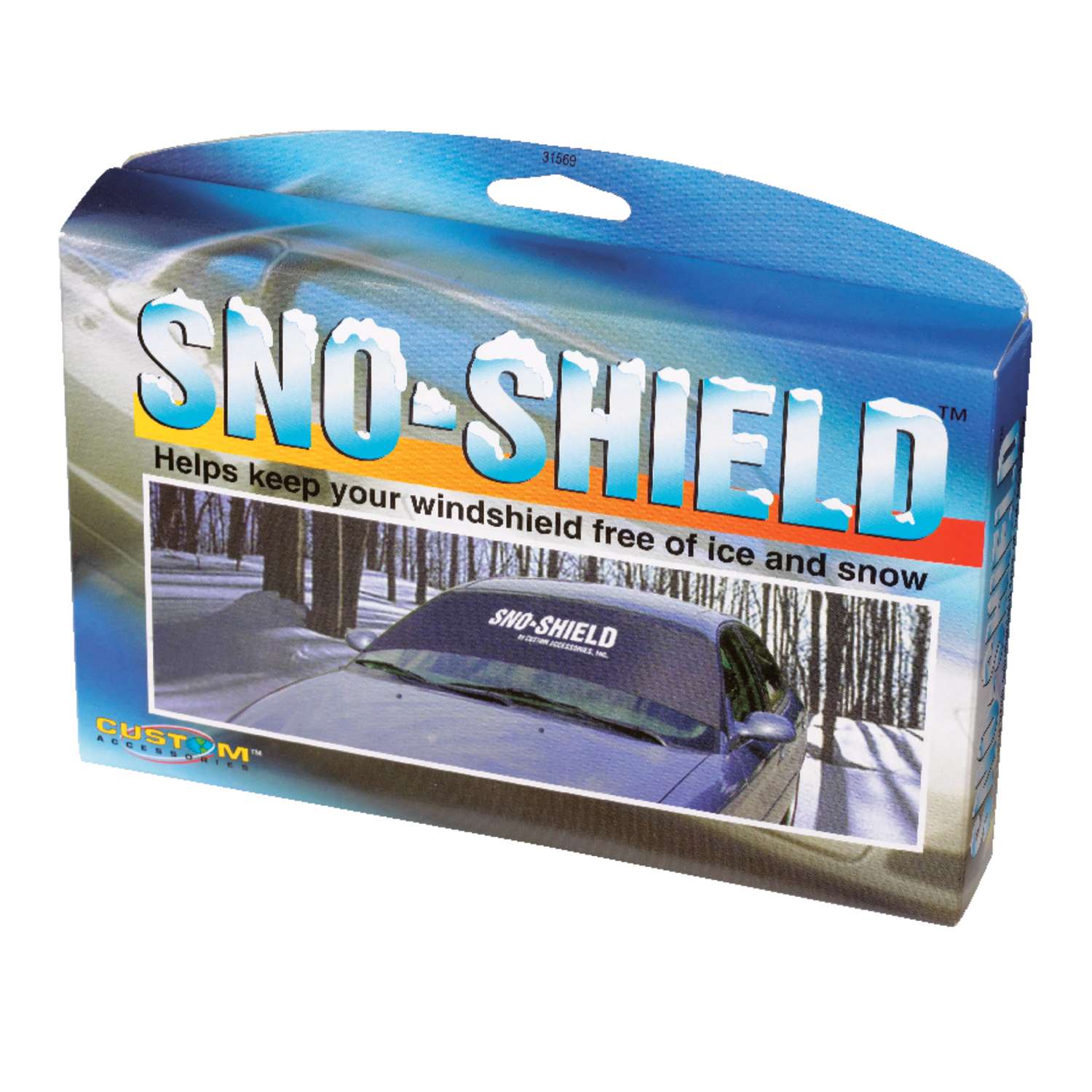 Custom Accessories 25 in. L X 78 in. W Black Foldable Windshield Cover ...