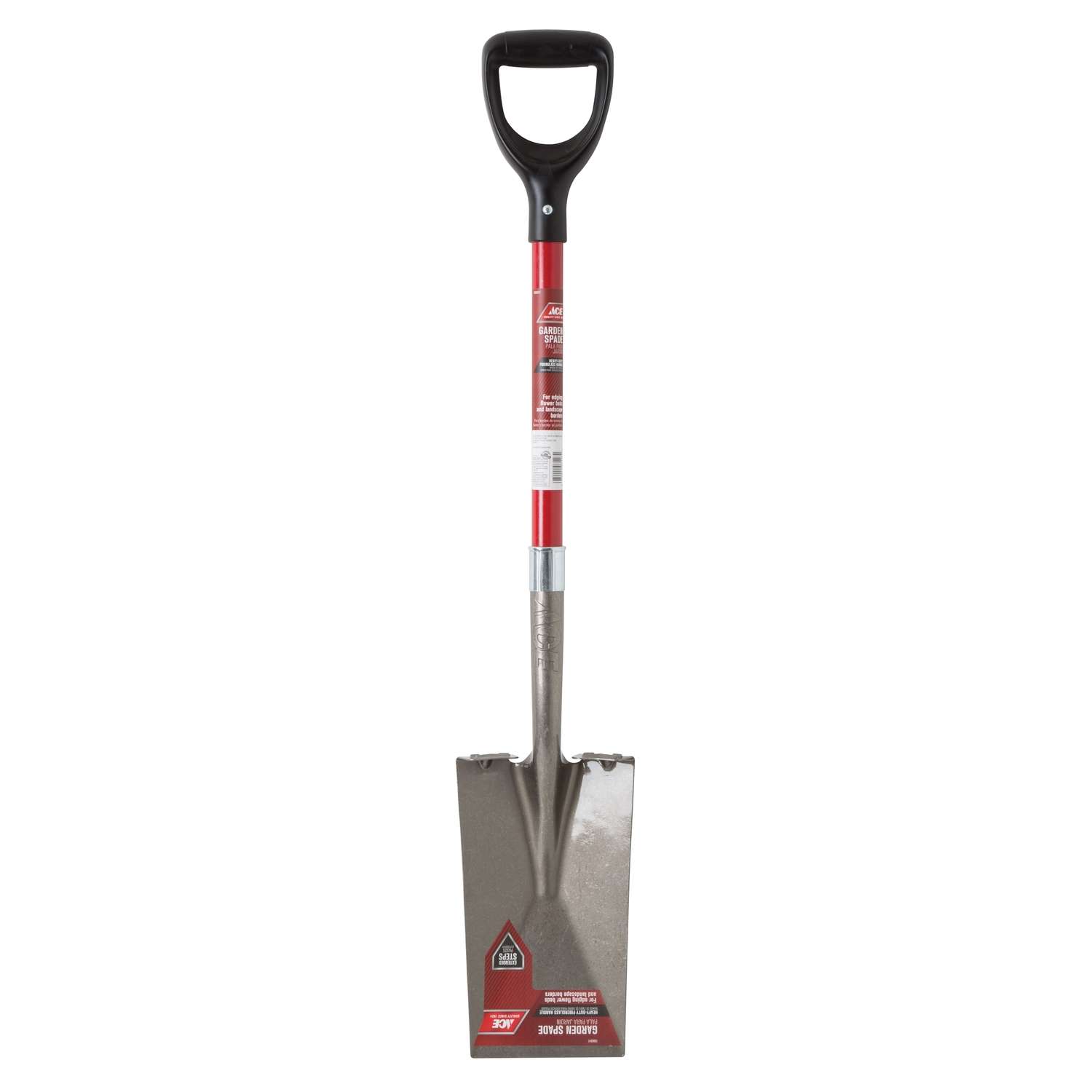 Ace 41.5 in. Steel Square Garden Spade Fiberglass Handle - Ace Hardware