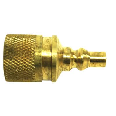 Mr. Heater 7/8 in. Dia. Brass Female P.O.L. x Male Plug Propane ...