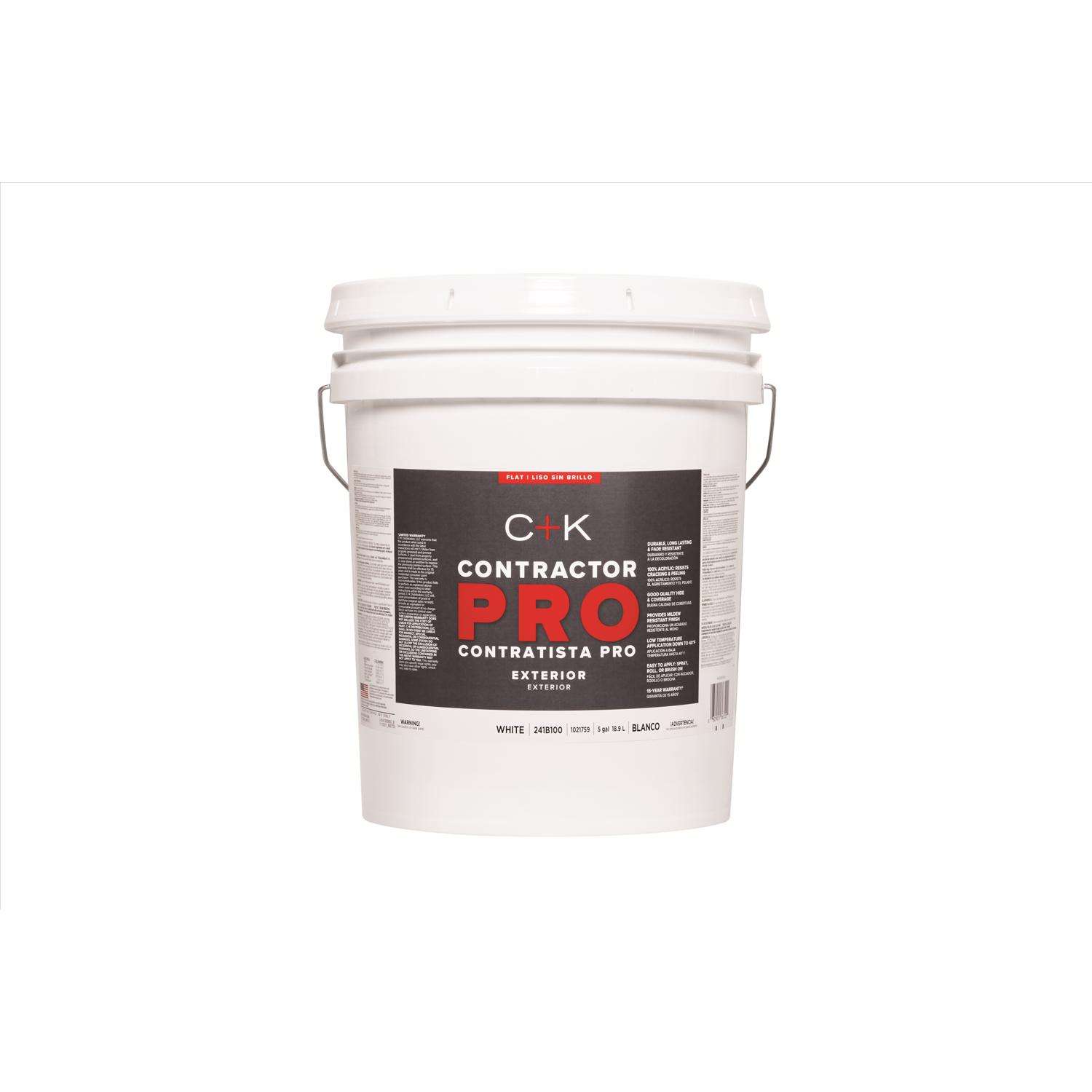 Ace Contractor Pro Flat White Paint Exterior 5 gal - Ace Hardware