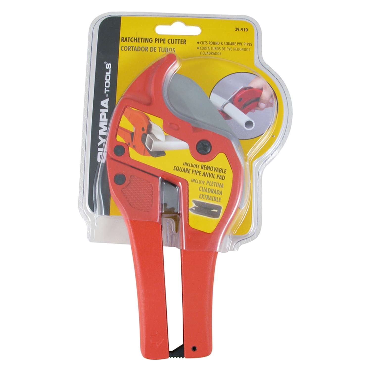 Olympia Tools Ratcheting Pipe Cutter 9.45 in. L Red 1 pc - Ace Hardware