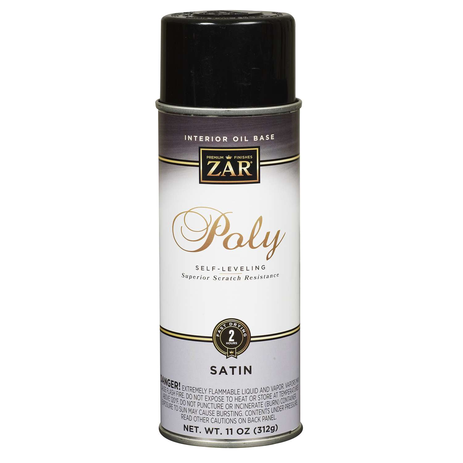 ZAR Ultra Satin Clear Oil-Based Polyurethane Fast Dry Wood Stain 11 oz ...