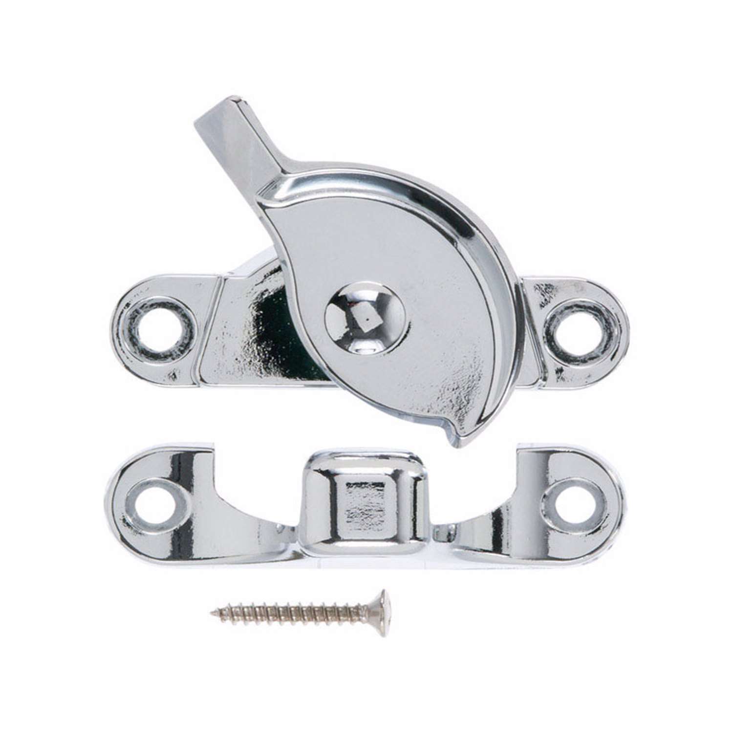 Ace Chrome Silver Chrome Sash Lock 1 pk Mfr# 01-3825-154 - Ace Hardware