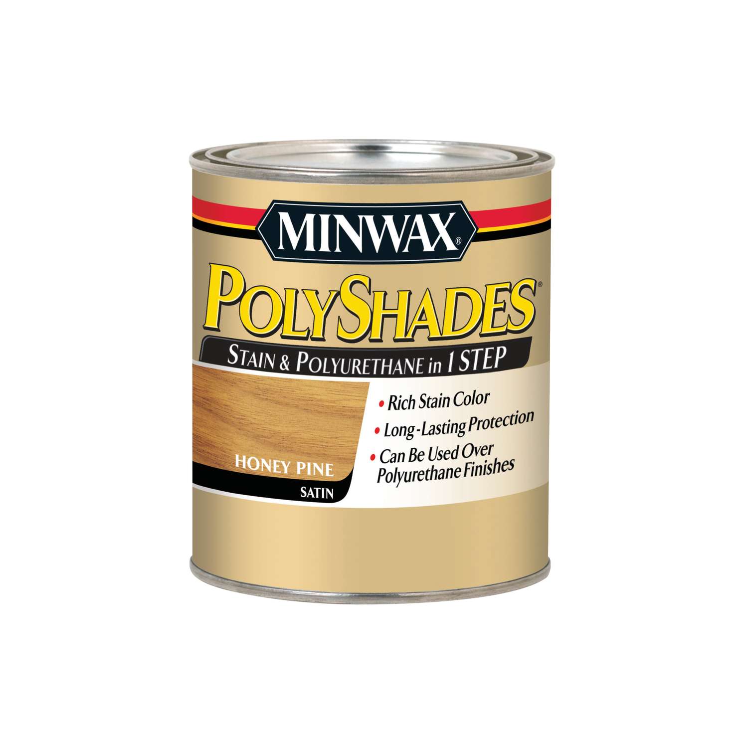 Minwax PolyShades Semi-Transparent Satin Honey Pine Oil-Based Stain 1 qt. - Ace Hardware